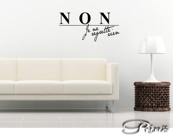 French wall decal | Etsy