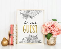 Popular items for be our guest print on Etsy