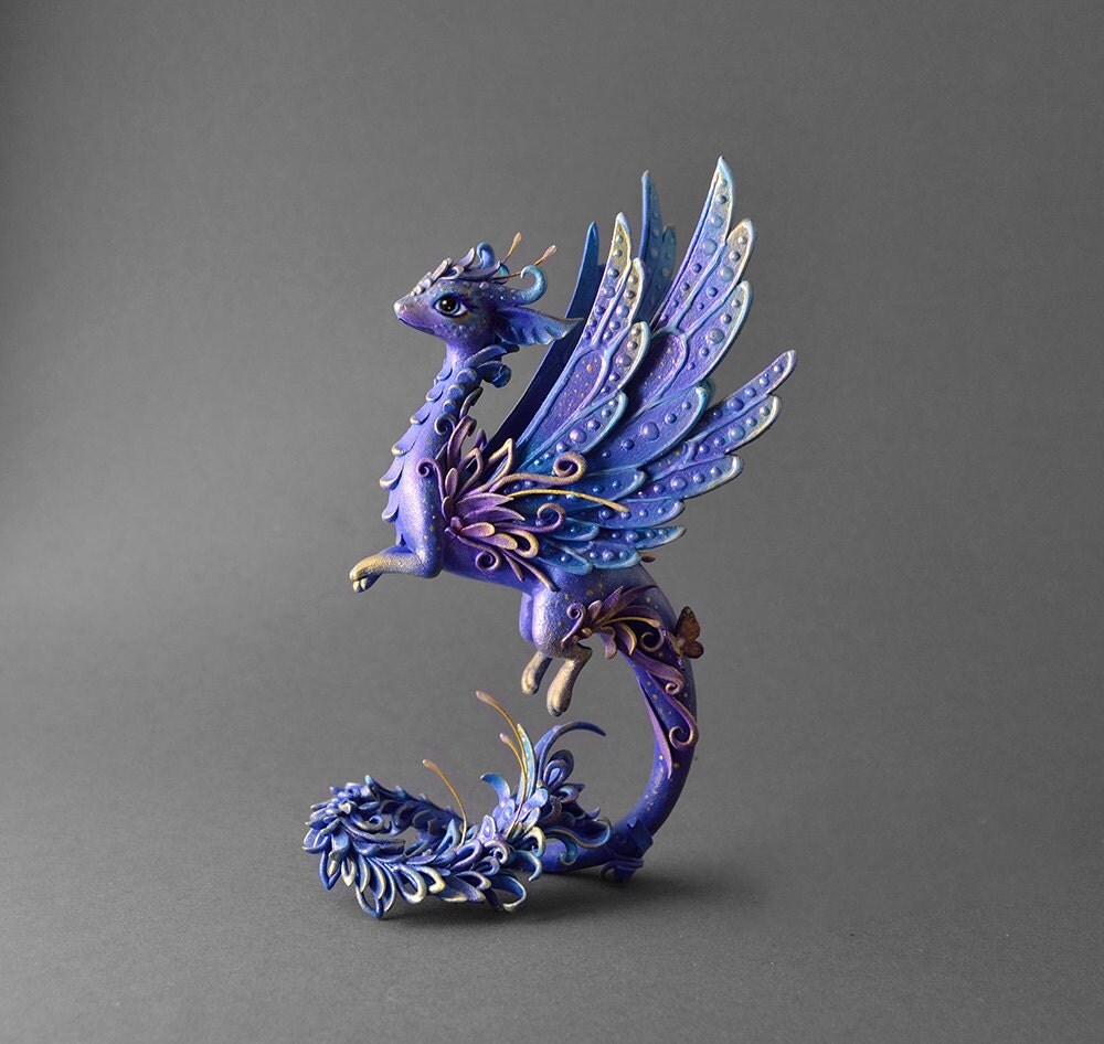 Dragon sculpture dragon figurine fantasy creature by MyOwnDragon