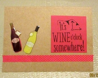 Wine lover card | Etsy
