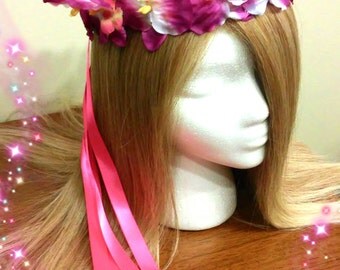 Luau flower crown | Etsy