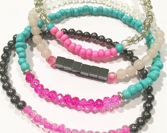 Fun & bright bracelets are just the by TheHustleRedefined on Etsy