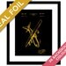 Bashert Hebrew Art Print Soulmate Gold Foil by BoutiqueLumiere
