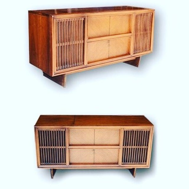 Midcentury Mod Vintage Stereo Consoles w/New by RetroModRadio