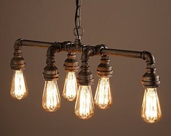 Pipe chandelier | Etsy