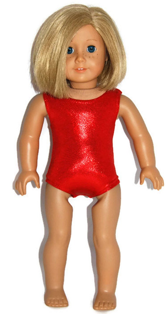 Red Shiny Leotard Doll Clothes Fits 18 American Girl