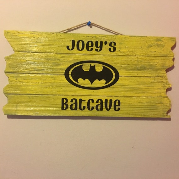Personalized batcave sign