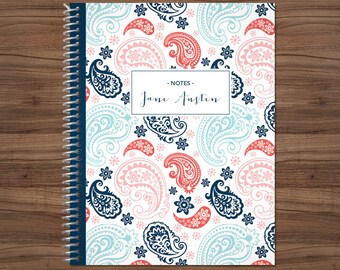 notebook journal custom / personalized lined notebook / blank