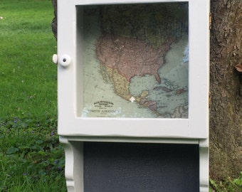 Map cabinet | Etsy
