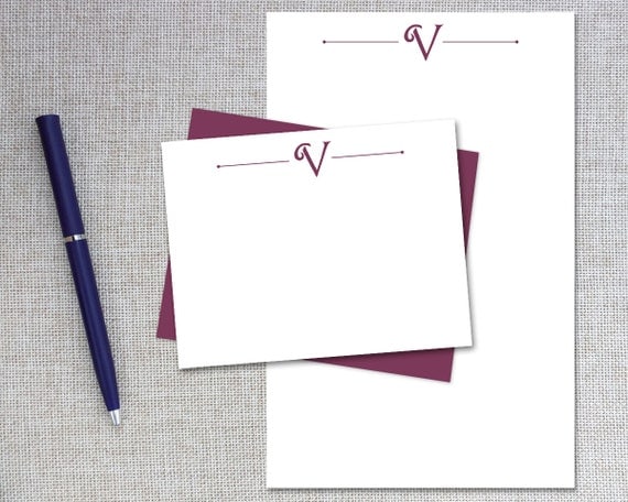 Personalized Notepad Stationery Set / by ColleenDeJarnatt on Etsy