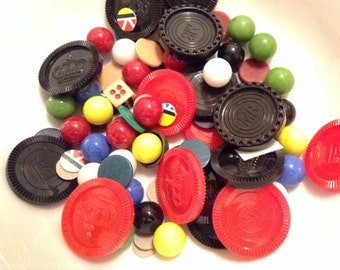 Plastic game pieces | Etsy