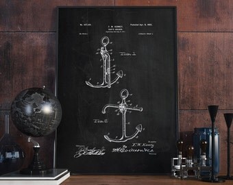 Unique anchor poster related items | Etsy
