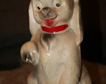 Items similar to Vintage Chalkware Spaniel Dog on Etsy