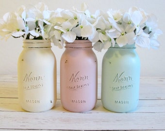 Rustic cream vases | Etsy