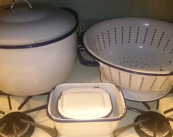 Unique enamel cookware related items | Etsy