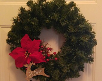 Reindeer wreath | Etsy