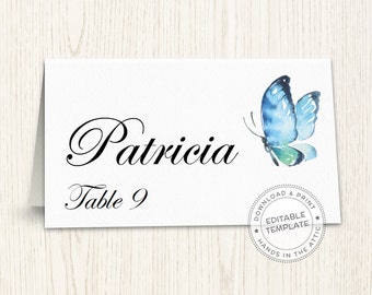 Butterfly name tags | Etsy