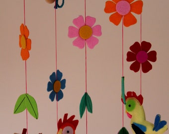 Flying bird mobile | Etsy