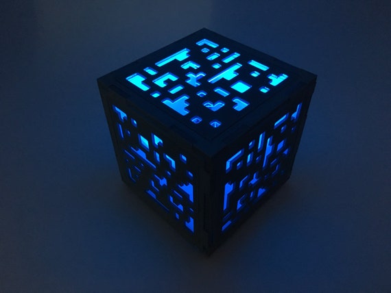 MineCraft Ore inspired Light Box cube