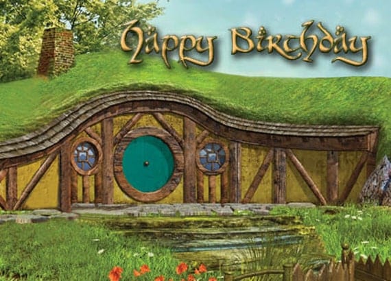 Hobbit Birthday Card