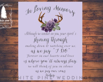 In memoriam sign | Etsy