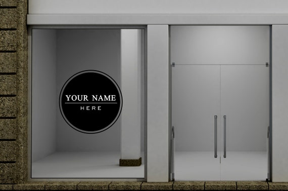 Custom Window Decal Personalized Logo Decals Store Glass