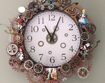 Unique clock to repurpose related items | Etsy