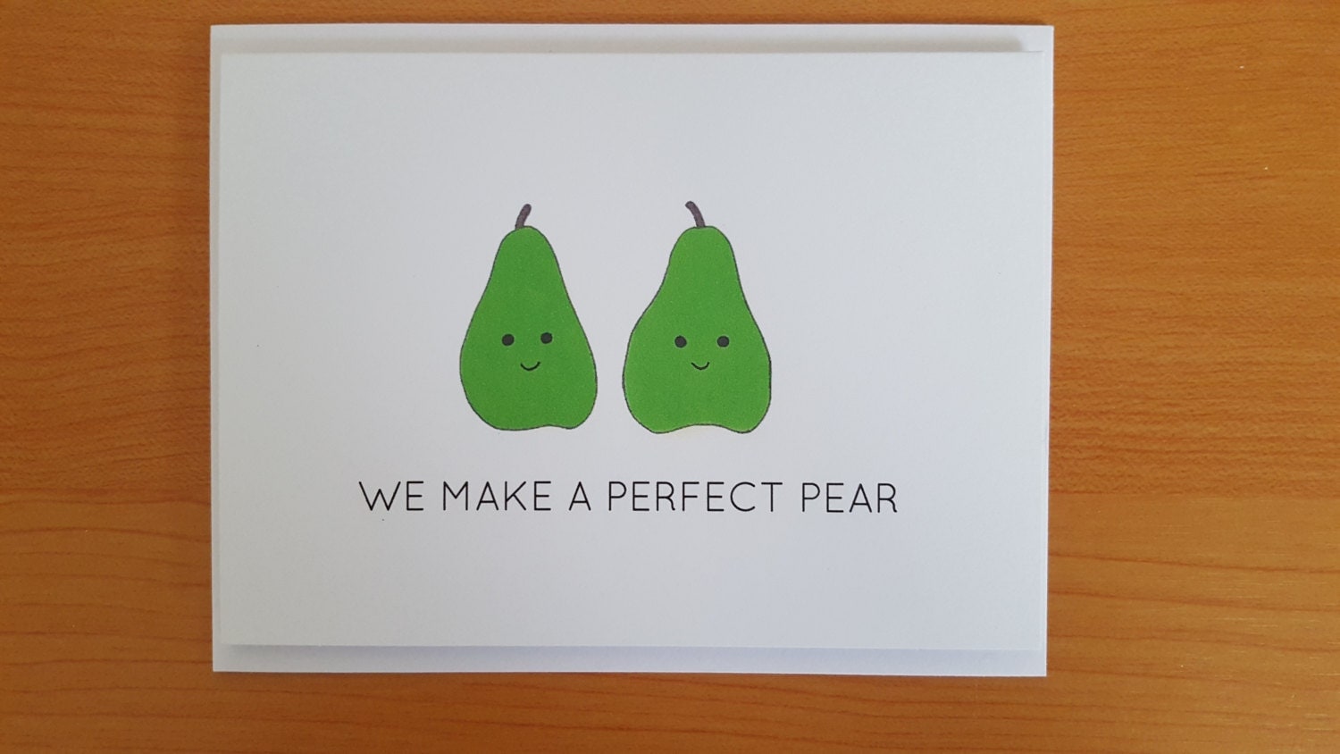 A perfect pear Anniversary Card Greeting by SimplicitePaperie