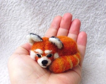 Felted red panda | Etsy