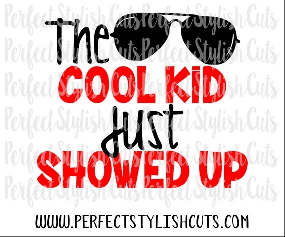 The Cool Kid SVG DXF EPS png Files for Cutting Machines
