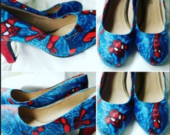 Spiderman shoes | Etsy