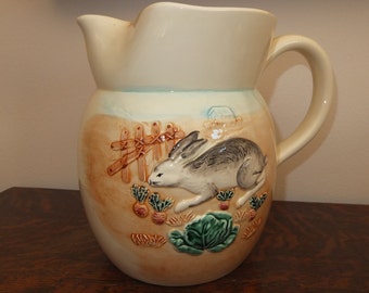 Rabbit pitcher | Etsy