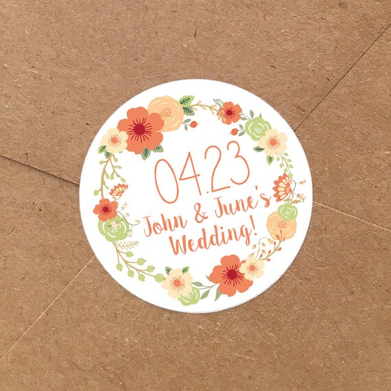 Custom Save the Date Stickers