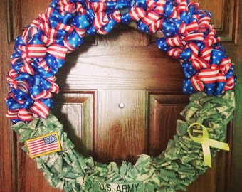 Veterans day wreath | Etsy