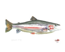 Popular items for steelhead art on Etsy