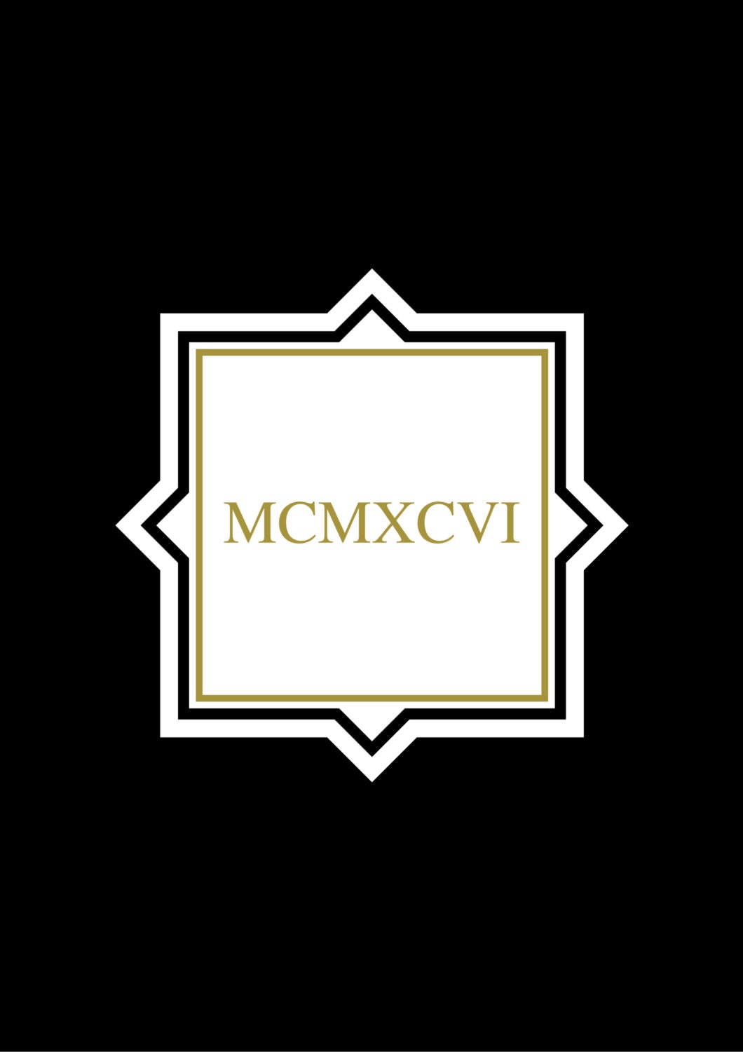 MCMXCVI Print by MCMXCVIDesigns on Etsy