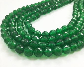 Faceted jade stone | Etsy
