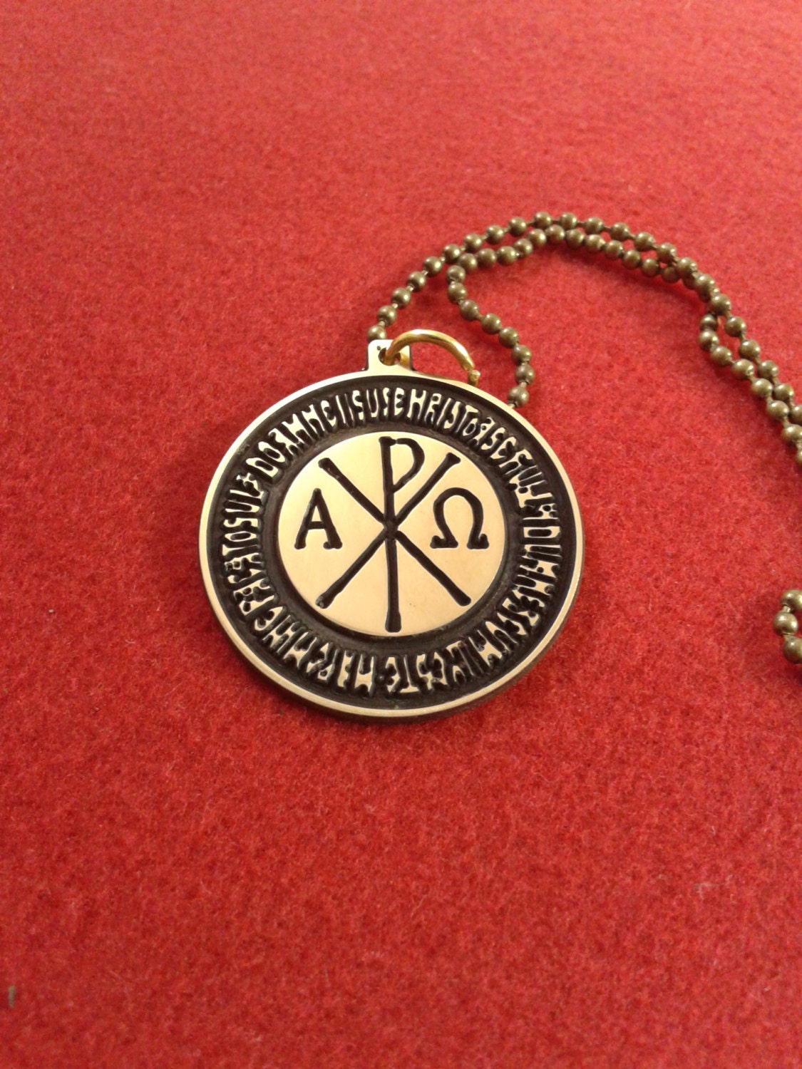 Chi Rho and Constantine cross amulets Constantine cross
