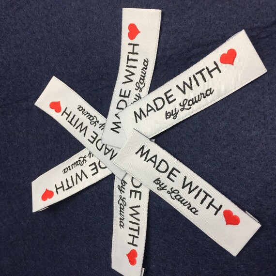 100 pcs Custom woven label fabric cloth labels customized