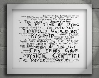 Led zeppelin lyrics | Etsy