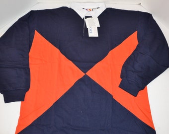 Orange rugby shirt | Etsy