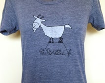 Unique goat tee related items | Etsy