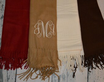 Personalized Scarf Fall Winter Monogrammed by theroyalprincess