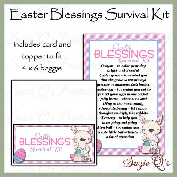 Easter Blessings Survival Kit includes Topper and Card