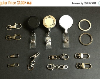 HALLOWEEN SALE Badge Holder. Pink Badge Leash. Beaded by Gilliauna