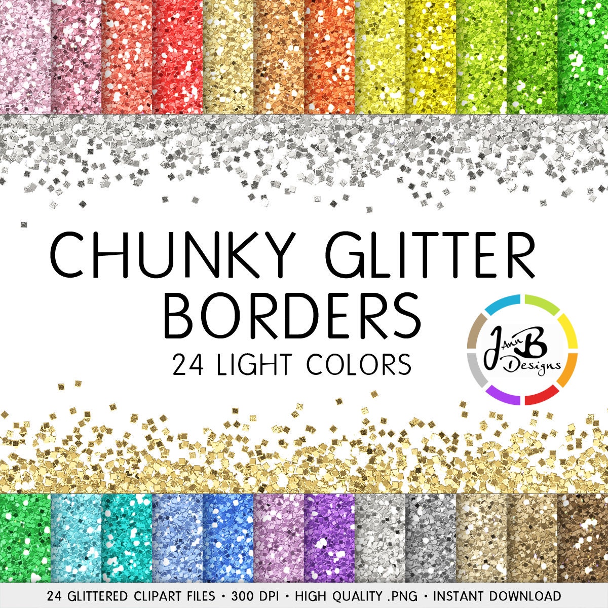 Chunky Glitter Borders Clip Art: Glitter Clip Art Glitter
