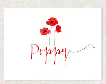 Poppy logo | Etsy