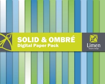 Pastel Ombre digital paper. Gradient digital papers: Soft