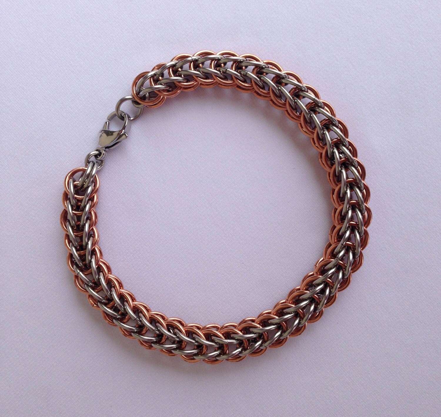 Chainmail Bracelet Mens Chainmail Full Persian Weave Steel