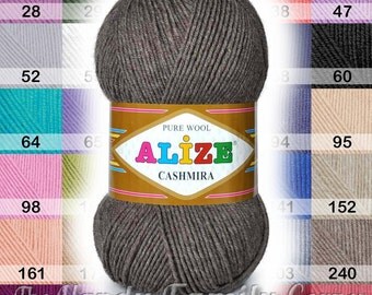 Alize flower yarn. beige color 5075 butterfly yarn by HandyFamily